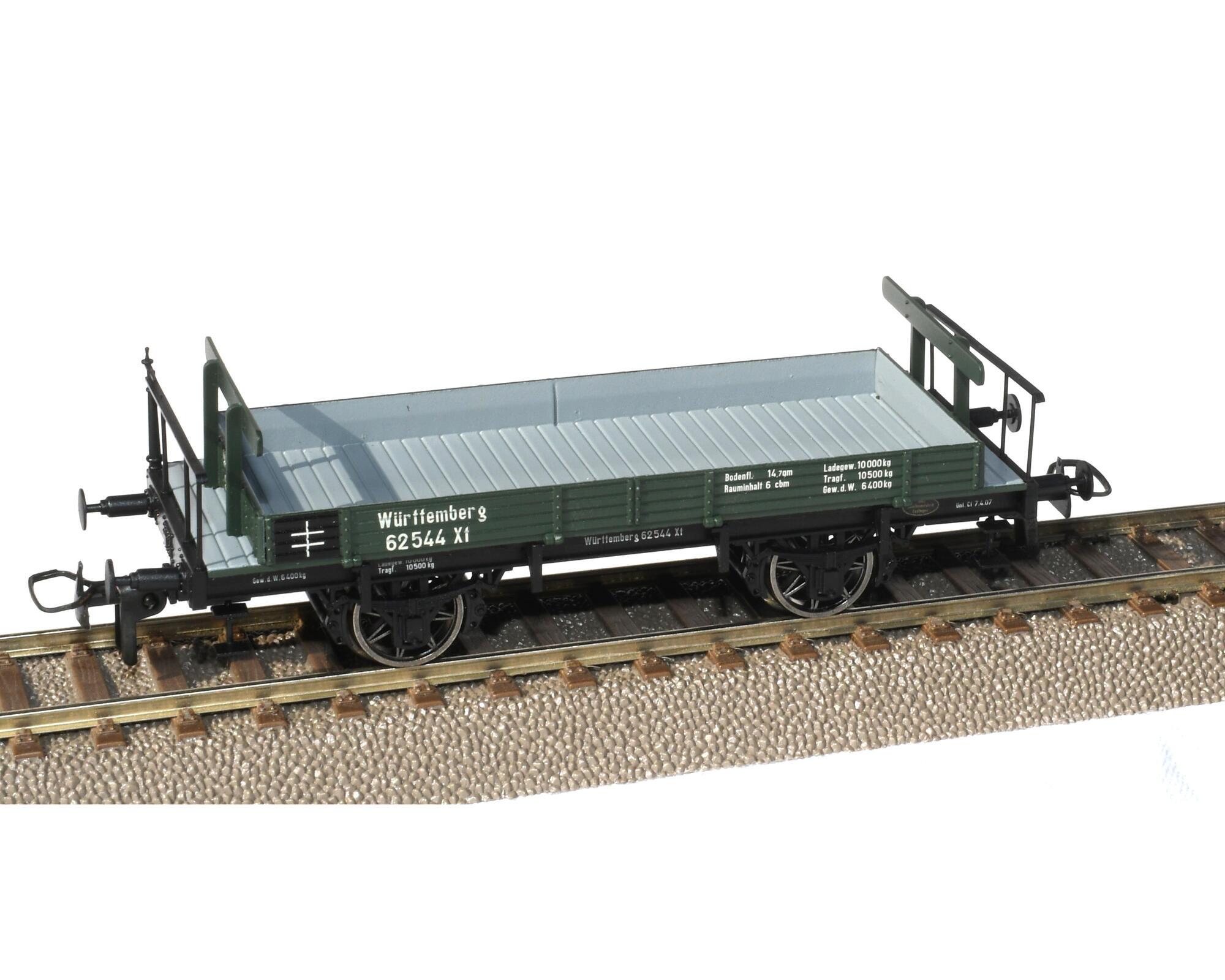 Køb Brawa 2070. K.W.St.E Xf 62 544. Åben godsvogn. - Tilbud: 375,00DKK,-